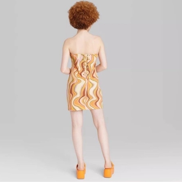 wild fable | Dresses | Wild Fable Twill Tube Pastel Multicolor Bodycon ...